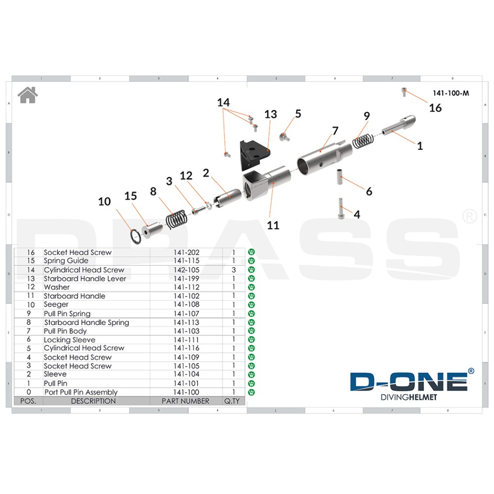 STARBOARD PULL PIN ASSEMBLY